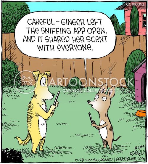 Sniff Chat Cartoons and Comics - funny pictures from CartoonStock