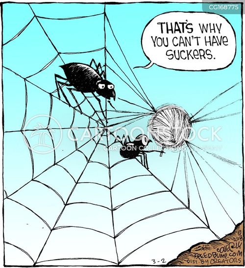 Spider On Stick Cartoons and Comics - funny pictures from CartoonStock