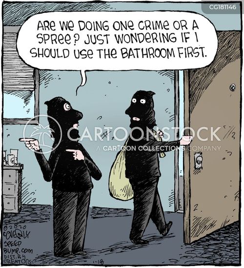 Crime Spree Cartoons and Comics - funny pictures from CartoonStock