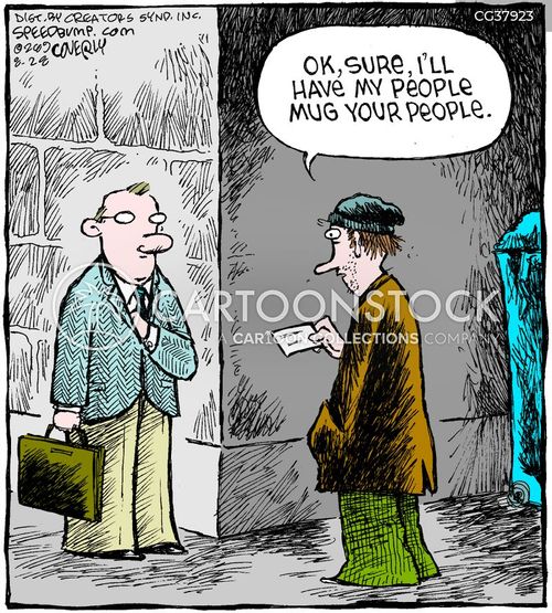 Mugged Cartoons and Comics - funny pictures from CartoonStock