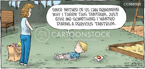 Managing Tantrums Cartoons and Comics - funny pictures from CartoonStock
