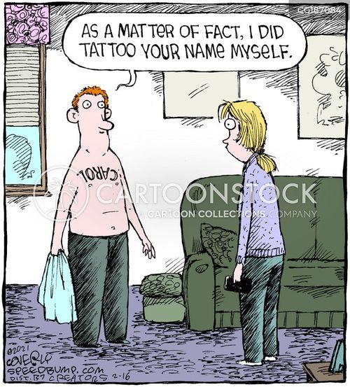 Incorrect Tattoo Cartoons and Comics - funny pictures from CartoonStock