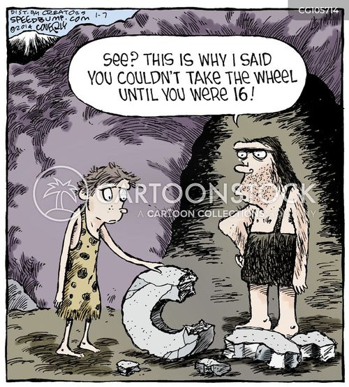 Caveman Teen Cartoons and Comics - funny pictures from CartoonStock