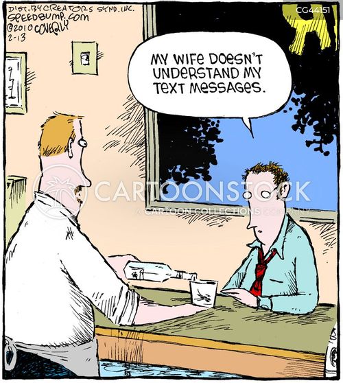 Speed Texting Cartoons and Comics - funny pictures from CartoonStock