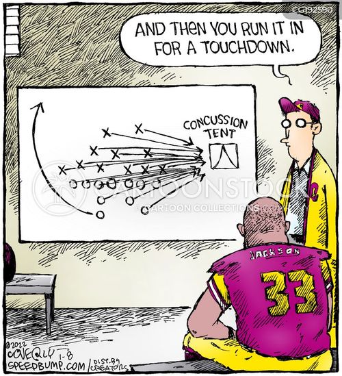 High School Football Concussions Political Cartoons