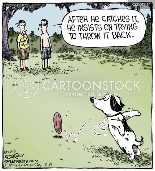 Dog Catching Cartoons and Comics - funny pictures from CartoonStock