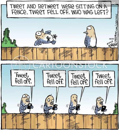 Tweeting Cartoons and Comics - funny pictures from CartoonStock