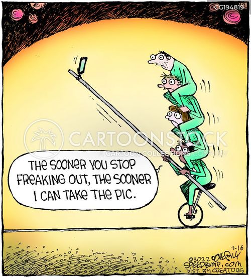 High Wire Act Cartoons and Comics - funny pictures from CartoonStock