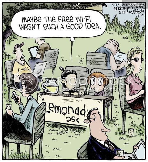 Internet Reception Cartoons and Comics - funny pictures from CartoonStock