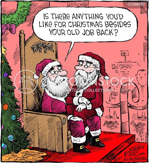 Working At Christmas Cartoons and Comics - funny pictures from CartoonStock