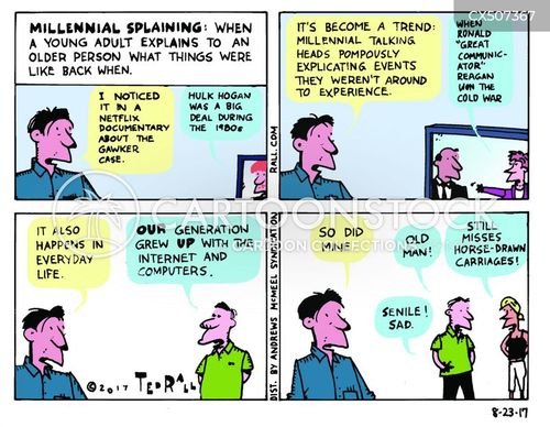 Splaining Cartoons and Comics - funny pictures from CartoonStock