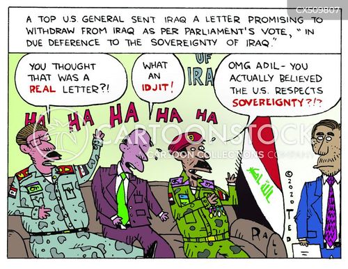 Us Withdrawal Cartoons and Comics - funny pictures from CartoonStock
