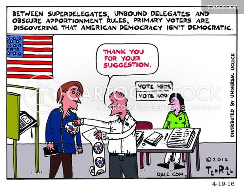 Superdelegates Cartoons and Comics - funny pictures from CartoonStock