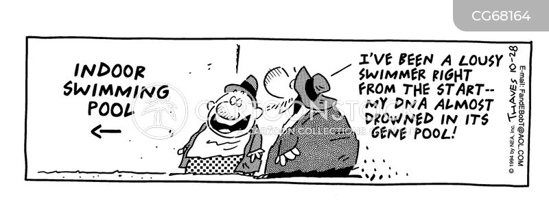 Swimming Cartoons and Comics - funny pictures from CartoonStock