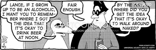 Noon Cartoons and Comics - funny pictures from CartoonStock