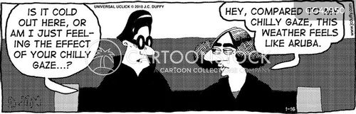 Feeling Cold Cartoons and Comics - funny pictures from CartoonStock