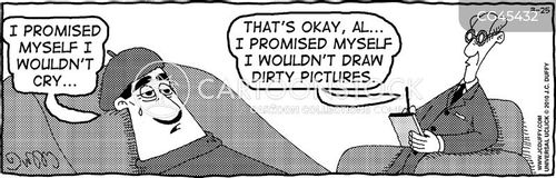 Self Restraint Cartoons and Comics - funny pictures from CartoonStock