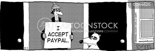 Paypal Cartoons and Comics - funny pictures from CartoonStock