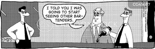 Bartender Cartoons and Comics - funny pictures from CartoonStock