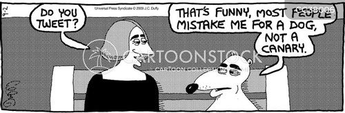 Tweet Mistakes Cartoons and Comics - funny pictures from CartoonStock