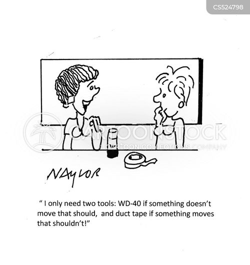 Duct Tape Cartoons and Comics - funny pictures from CartoonStock