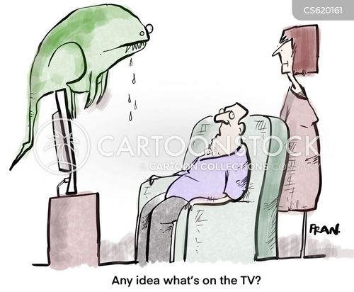 Television Room Cartoons and Comics - funny pictures from CartoonStock