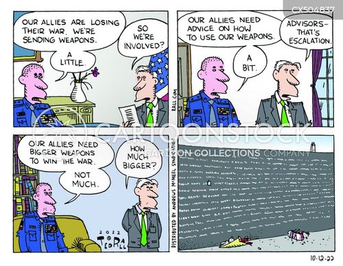 Escalation Cartoons and Comics - funny pictures from CartoonStock