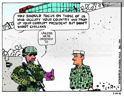 Atrocities Cartoons and Comics - funny pictures from CartoonStock