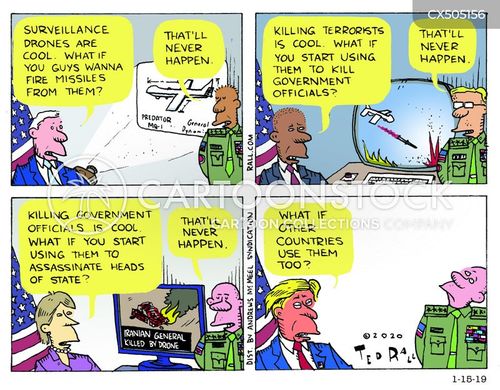 Predator Drone Cartoons and Comics - funny pictures from CartoonStock