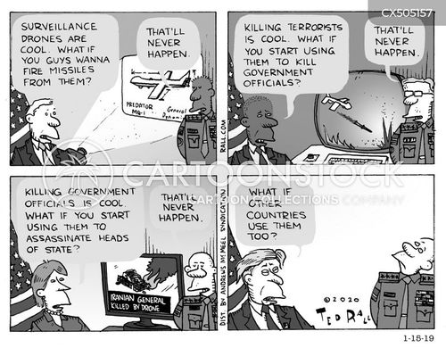 Predator Drone Cartoons and Comics - funny pictures from CartoonStock