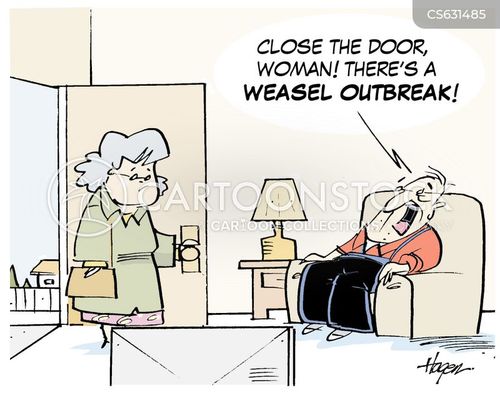 Weasel Outbreak Cartoons and Comics - funny pictures from CartoonStock
