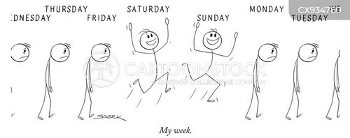 Weekdays Cartoons and Comics - funny pictures from CartoonStock