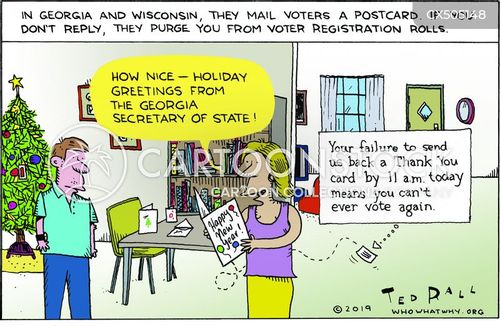 Voter Purging Cartoons and Comics - funny pictures from CartoonStock