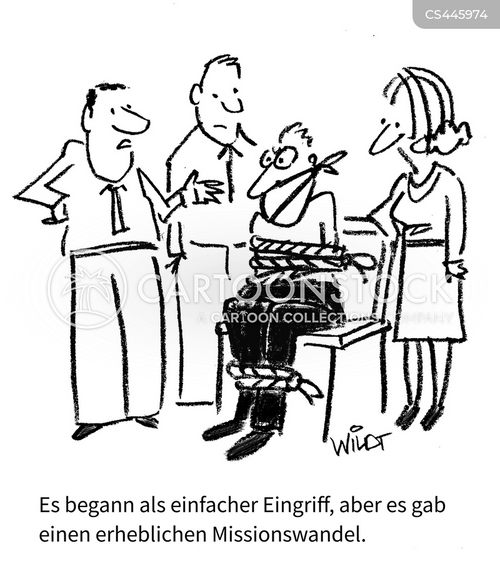 Cartoons und Karikaturen mit Mission Creep