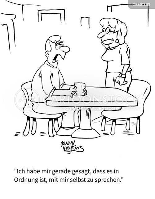 Cartoons und Karikaturen mit Sprechen Mit Mir Selbst