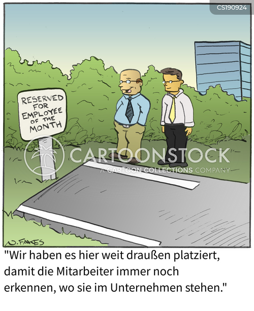 Cartoons und Karikaturen mit Mitarbeiter-ranking