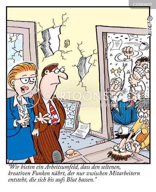 Cartoons und Karikaturen mit Sitzungszimmer