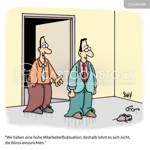 Cartoons und Karikaturen mit Personalfluktuation