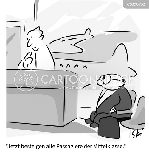 Cartoons und Karikaturen mit Klassenunterschiede