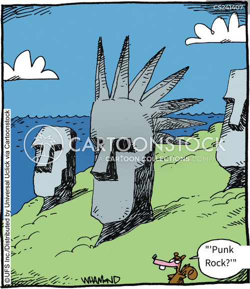 Cartoons und Karikaturen mit Punk Rock