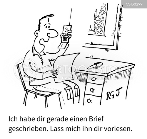 Cartoon Schreiben Bilder