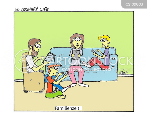 Cartoons und Karikaturen mit Family-life