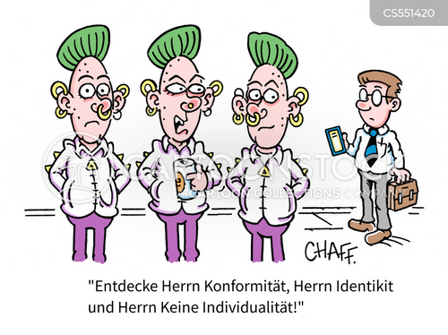 Cartoons und Karikaturen mit Punks