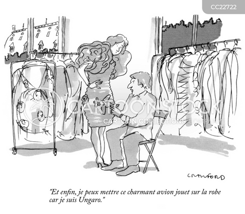 Dessins humoristique et caricaturés avec Pistes De Défilé De Mode