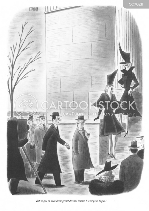 Dessins humoristique et caricaturés avec Pistes De Défilé De Mode