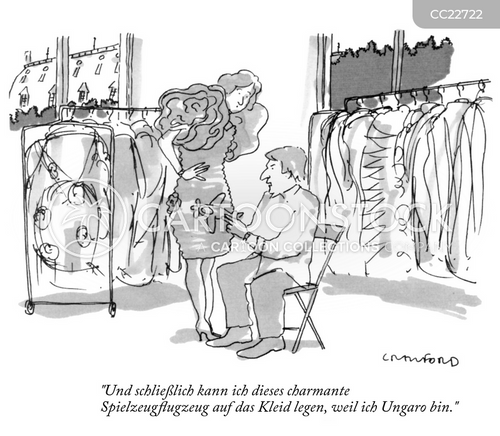 Cartoons und Karikaturen mit Neue Mode