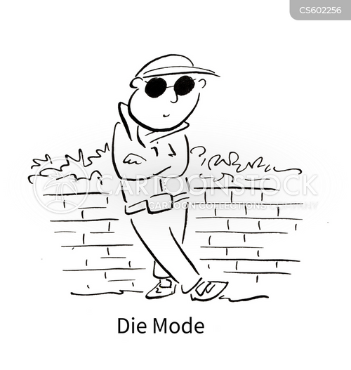 Cartoons und Karikaturen mit Mode