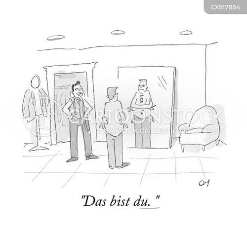 Cartoons und Karikaturen mit Zwangsjacke