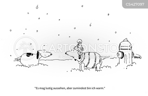 Cartoons und Karikaturen mit Komischer Blick