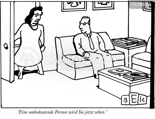 Cartoons und Karikaturen mit Arbeitsplatzhaltung